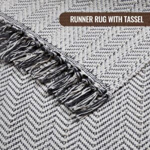 Runner Rug, 2' x 6' Runners for Hallways,Hallway Runner Easy to Clean,Kitchen Runner with Tassel,Runner Rugs for Bedroom Kids & Pets Friendly,Washable Runner Rug for Hallway, Kitchen, Bedroom,Entryway