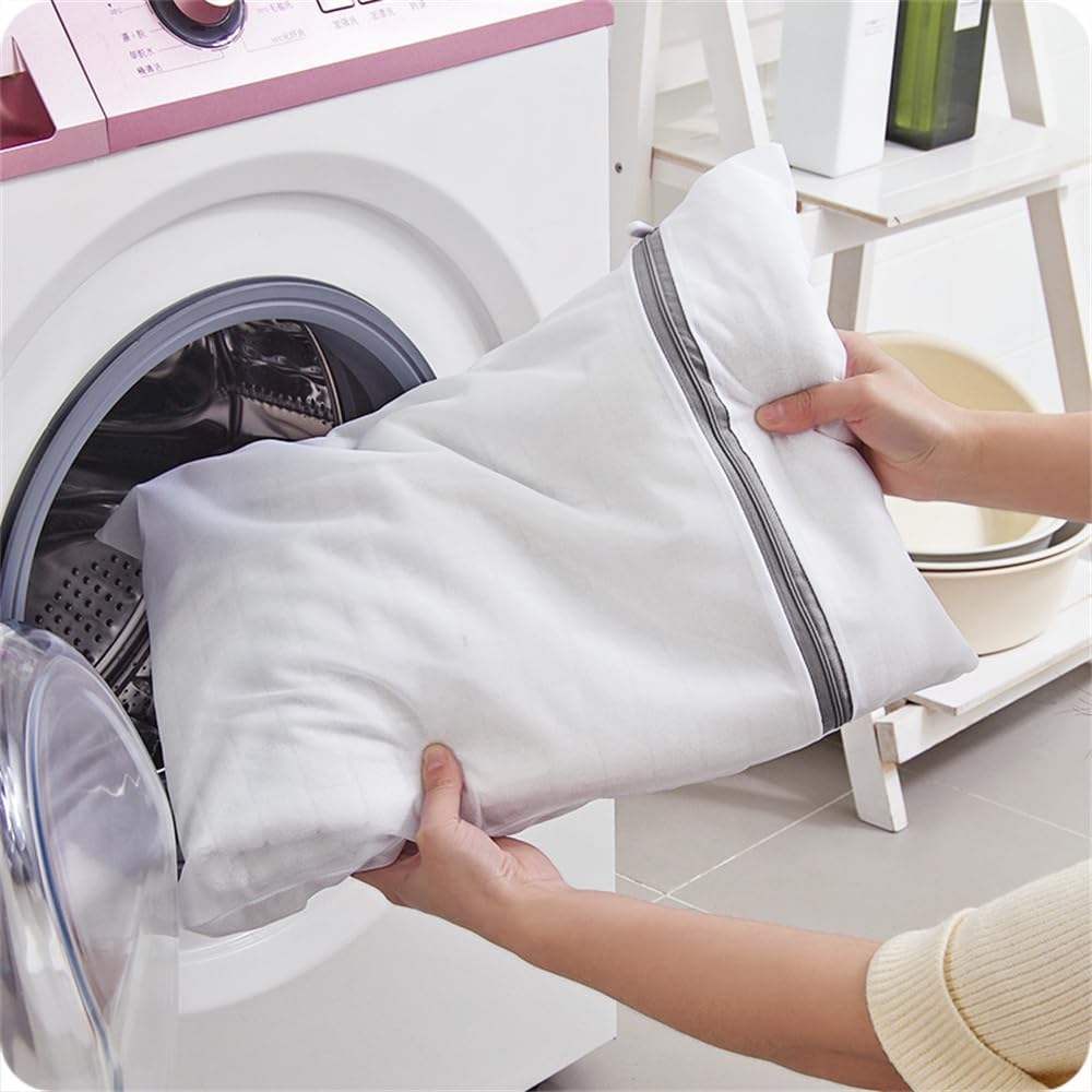 3Pcs Durable Fine Mesh Washer Bags For Delicate Clothes. Suitable For Full-size Washing Machines and Portable Washing Machines, 12 x 16 inches (XYD-9)