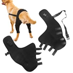 rear leg knee brace - dog leg support brace |dog acl knee brace | canine dog wrist brace splint | dog hip brace support | rear leg knee brace | protect wounds | prevent injuries for small, medium dogs