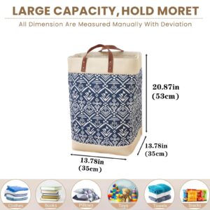 SXLZY Large Laundry Hamper,Collapsible Laundry Baskets,Laundry Baskets with Handles,Hampers for Bedroom Aesthetic, Toys, Clothing, Pillow sheets, Living room Decoration Basket