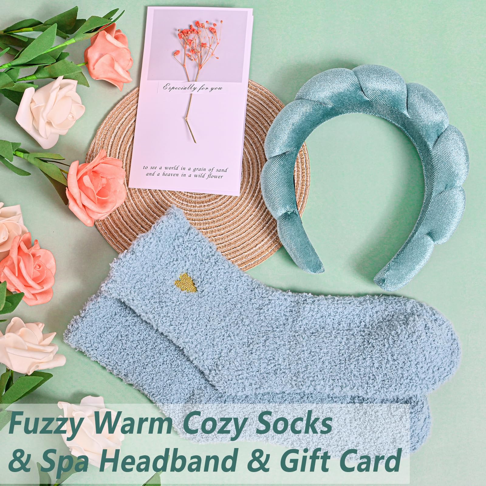 ZSHAWN Get Well Soon Gifts For Women, Care Package Get Well Gift Basket, Self Care Gifts with Luxury Flannel Blanket, Relaxing Spa Box Thinking of You Basket for Her, Mom Sister Best Friends