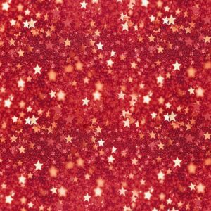 mook fabrics cotton 2024 christmas festive stars, red cut by the yard