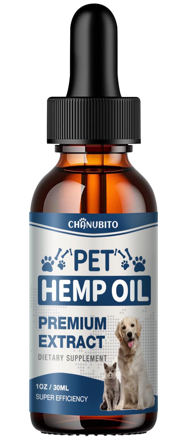 Hemp Oil for Dogs Cats -1 Pack - Relieves Anxiety and Promotes Appetite-Hiр & Jоint Suppоrt Skin Hеalth-Pet Hemp Oil Drops A95