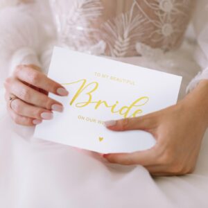 DDLP To My Groom on Our Wedding Day Card Groom Card from Bride To My Bride on Our Wedding Day Card Bride Card from Groom Wedding Cards for Bride and Groom