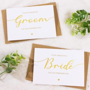 ddlp to my groom on our wedding day card groom card from bride to my bride on our wedding day card bride card from groom wedding cards for bride and groom