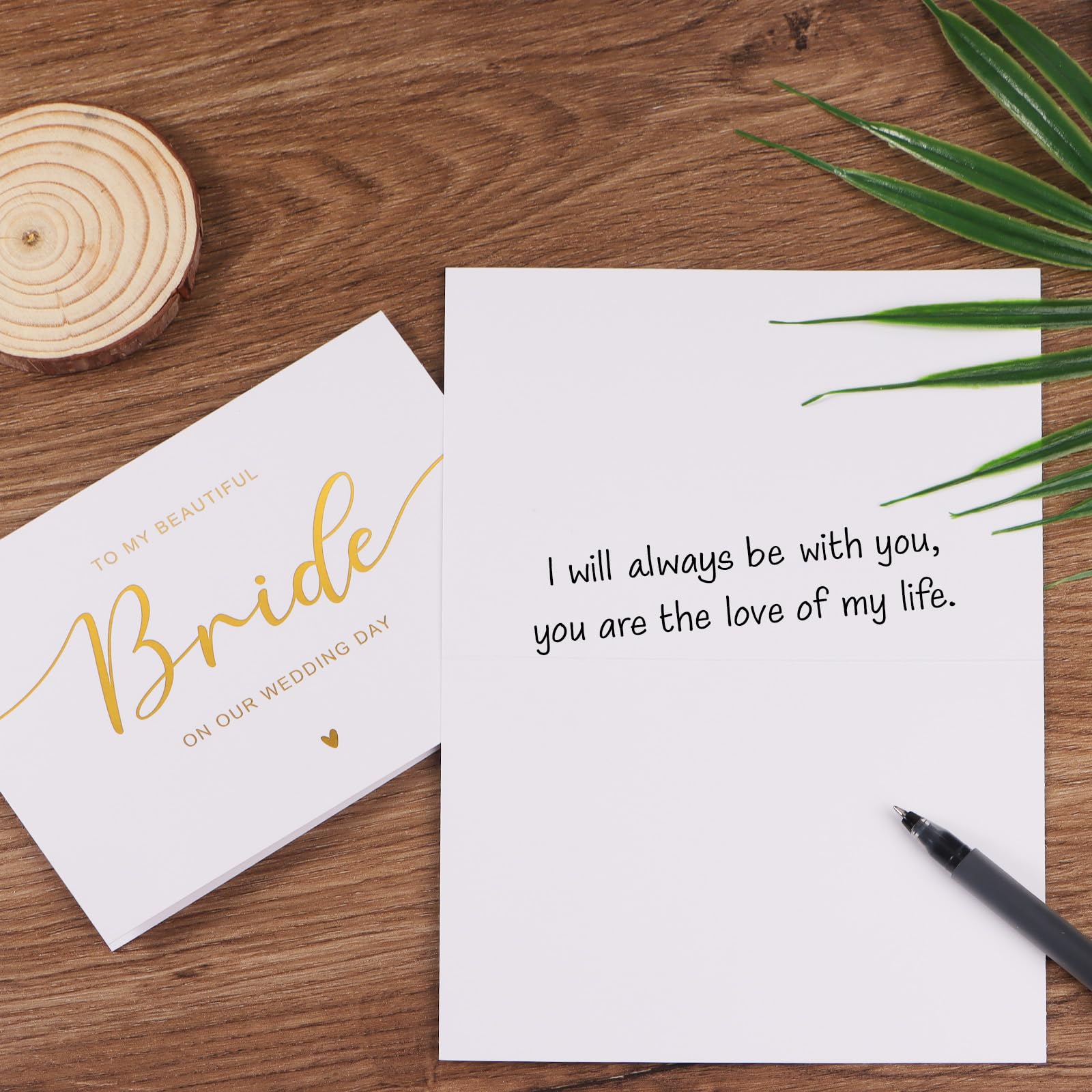 DDLP To My Groom on Our Wedding Day Card Groom Card from Bride To My Bride on Our Wedding Day Card Bride Card from Groom Wedding Cards for Bride and Groom