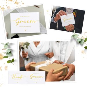 DDLP To My Groom on Our Wedding Day Card Groom Card from Bride To My Bride on Our Wedding Day Card Bride Card from Groom Wedding Cards for Bride and Groom