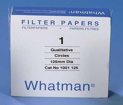 LABTECHZONE Whatman 1001-125 Qualitative Filter Paper Circles, 11 Micron, 10.5 s/100mL/sq inch Flow Rate, Grade 1, 125mm Diameter (Pack of 100)