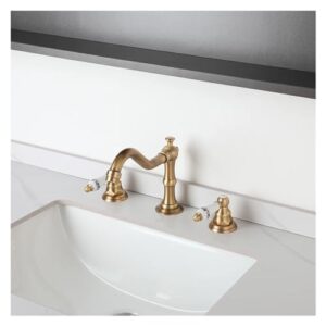 miyanxi bathroom basin faucet tap double handles deck mounted bathtub faucets 3 pcs hot cold water mixer brass chrome taps,kitchen sink faucet, wj5501