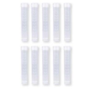 welangbn 10pcs 10ml lab plastic frozen test tubes vial seal cap container for laboratory school educational