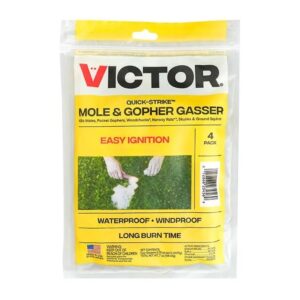 victor quick-strike mole & gopher gasser, 4 pack