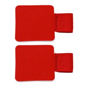 kurriuwu business notebook pen holders self-adhesive leather 2pcs self adhesive pencil loop clips universal easy to install journal planner tablet red