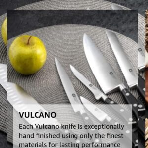 Richardson Sheffield Vulcano Stainless Steel Professional Paring Knife 3.5"" and All Purpose Knife 4.5"", Small, Black, R075X2P580K69