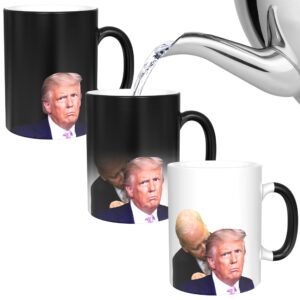 turtle straws biden sniffing trump mug - funny mug - biden appears as it heats - perfect novelty gag gift - office joke - funny gifts - magic heat change mug.