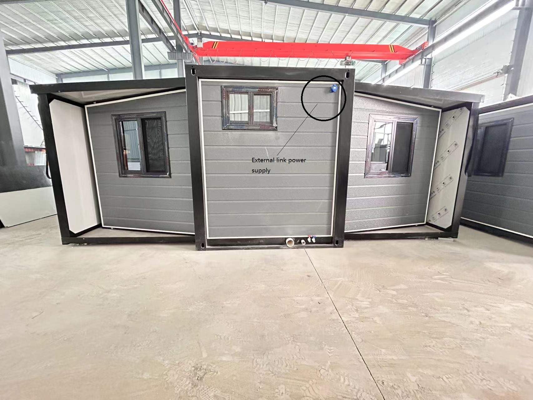 Expandable Modular House x 40ft - Portable Home with 3 Bedrooms, Kitchen, Bathroom, MH-EX3BKB