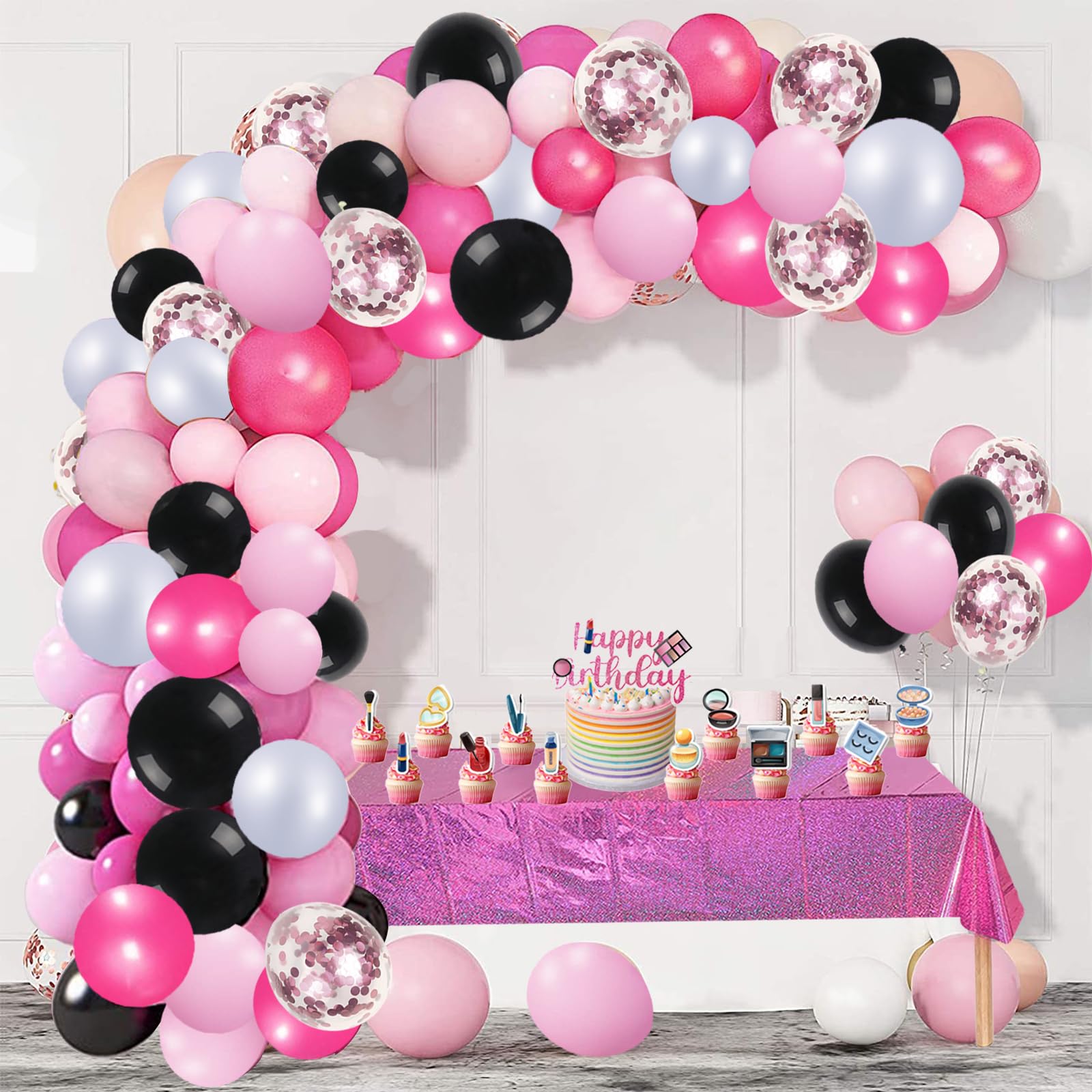 Mean Girls Party Decorations Balloon Garland Mean Girl Cake Topper Girls Night Banner Backdrop for Wedding Bridal Shower Bachelorette Theme Girls Party Decorations