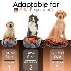 Generic Snuffle Mat for Dogs - Adjustable Snuffle Mat for Puppies | Stress Relief Dog Snuffle Mats Toy for Feeding - Sniff Mat for Dogs - Large Dog Snuffle Mat Encourages Dogs Foraging Skills (Brown)