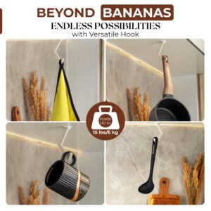 Holds The Last Banana! Under Cabinet/Shelf Banana Hook/Hanger