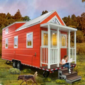 Generic Aluminum Tiny Movable Prefabricated Insulated House with 1 Bathroom, 1-3 bedrooms & 1 Kitchen- Tiny loft House, Mini Caravan,Travel Camper Trailer for Family, Customized