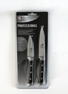 richardson sheffield vulcano stainless steel professional paring knife 3.5"" and all purpose knife 4.5"", small, black, r075x2p580k69