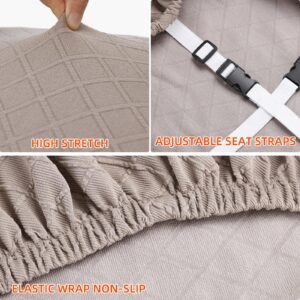 YISUN Waterproof Couch Cushion Covers, Stretch Individual Sofa Seat Cover for Cushion Couch, Replacement Cushion Slipcovers for Chair Loveseat Sofa Cushion Outdoor Patio Furniture Protector