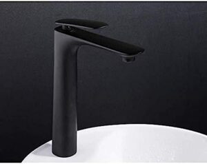 woowshine kitchen taps kitchen tap kitchen tap bathroom faucet black solid brass bathroom solid basin mixer tap hot & cold bath single handle sink waterfall taps,sink faucet, ki-635