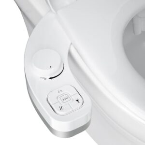 fancuf non-electric bidet - self cleaning nozzle fresh water bidet toilet seat attachment, uniform size, lingsad-0236