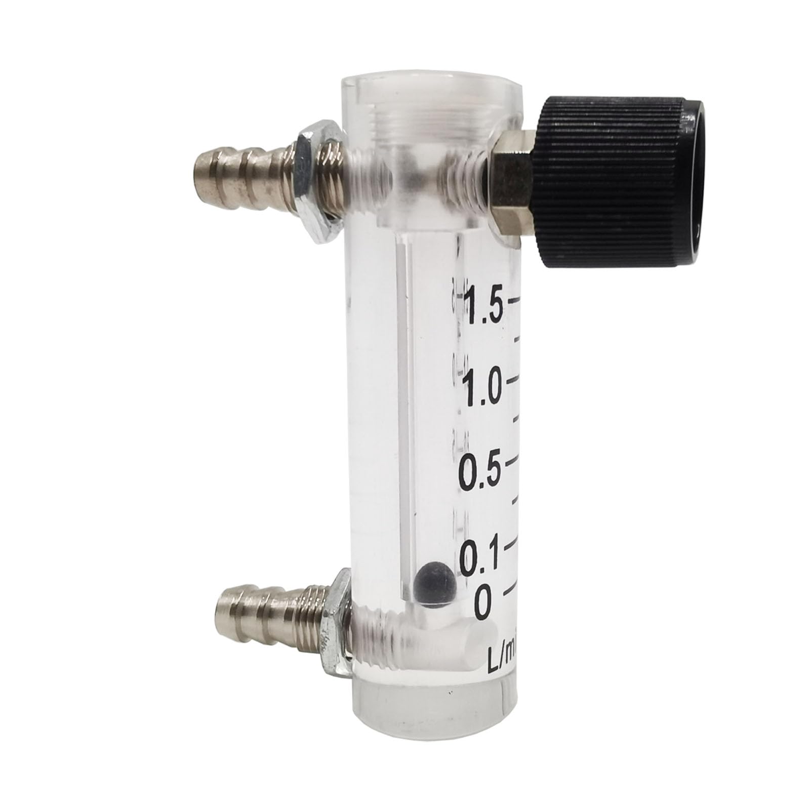 E-Found Oxygen Flow Meter 0.1-1.5LPM Flowmeter for Fluid Filtration System Oxygen Air Flowmeter Gas Regulator Acylic Flow Meter with Control Valve for Oxygen/Air/Gas