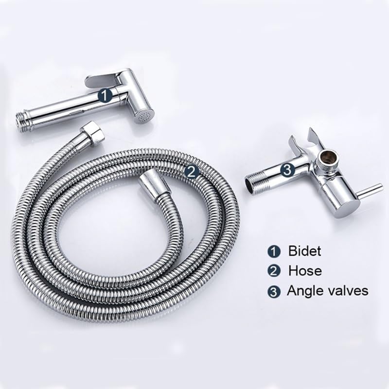 FANCUF Portable Bidet Ejector Toilet Bidet Faucet Hot and Cold Water Bathroom Mixer Sanitary Shower, lingsad-0236