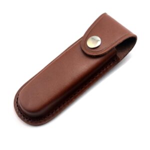 folding blade pocket knife sheath 5 inch leather knife sheath leather case with snap closure belt loop case leather pouch folding knife sheath holder