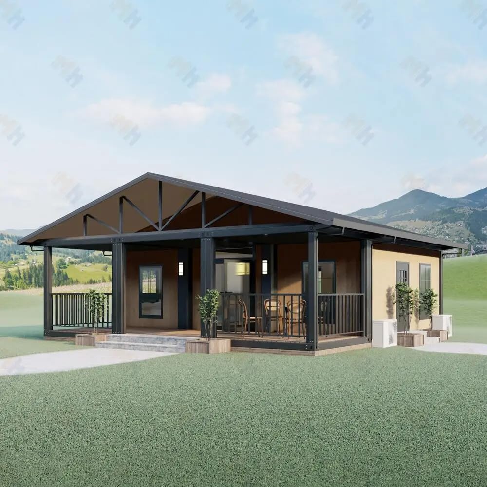 Detachable Container House, Luxury Villa Removable House, Portable House, Prefab Houses, Container House, Gest House,Restaurant, Bar, Hotel, Warehouse, Hospital, Apartment. (Green)