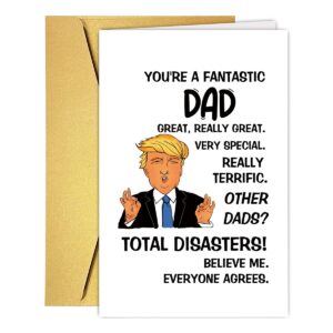 rualove funny birthday card for dad grandpa husband, humor birthday card gift from son daughter wife, ideal birthday card gift for father grandfather stepfather husband, dad birthday card