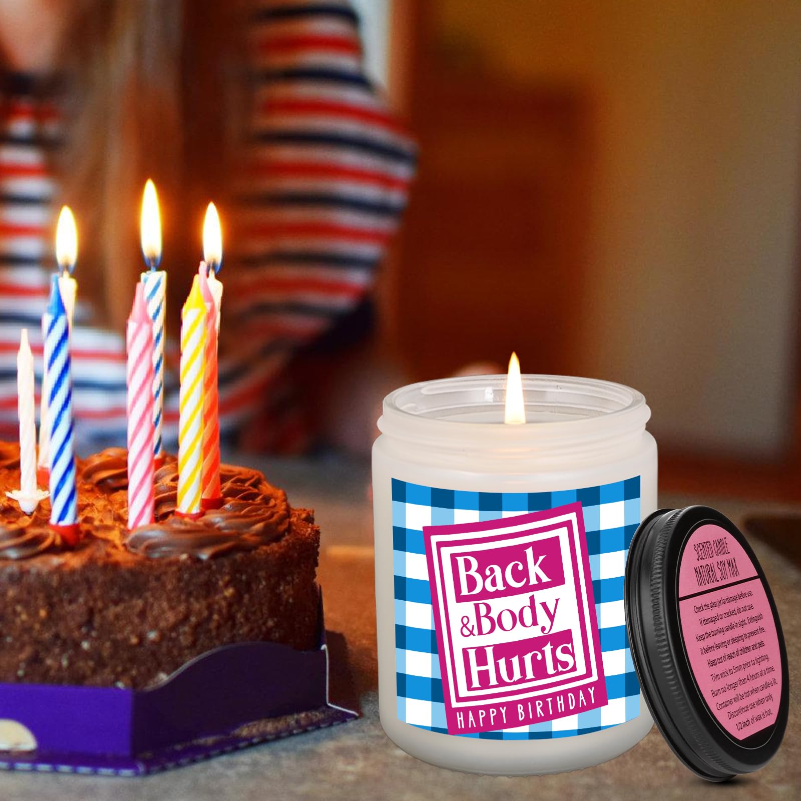 Happy Birthday Candles for Women Men Funny Birthday Gifts for Her and Him Birthday Gift Ideas for Friends Mom Wife Teacher Coworker Bestie BFF Mom Grandma Sister Aunt Wife Cute Birthday Candles