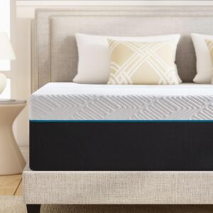 twolike firm queen size mattress,12-inch queen foam mattress in box,edges support for sleep supportive,60" x 80" x 12"