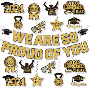 graduation party decorations of 2024,class backdrop banner,graduation party decorations college graduation decorations class of 2024 party supplies (gold)