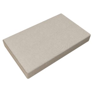 live casual twin outdoor mattress in cream olefin fabric - weather-resistant twin sized outdoor cushion perfect for swing beds, outdoor daybeds, and other outdoor furniture