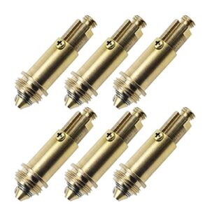 soaying 6 pcs sink plug replacement basin bath waste click spring brass plug bolt for kitchen sink bath tub drain stopper