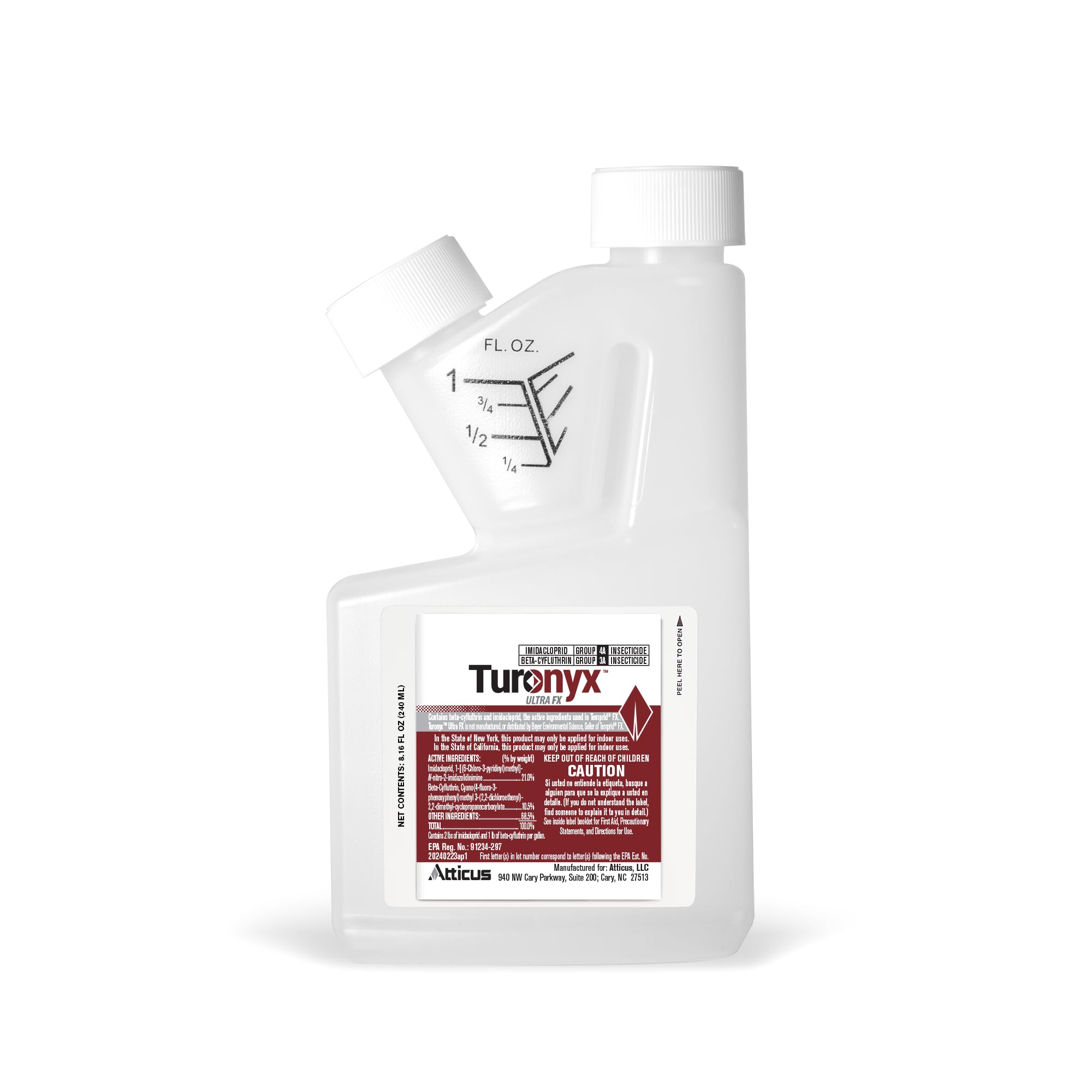 Turonyx Ultra FX Insecticide (240 mL) by Atticus – Compare to The Leading Brand – Pest Control for Indoor and Outdoor Use – Ants, Beetles, Roaches, Spiders, Fleas, Flies, Ticks