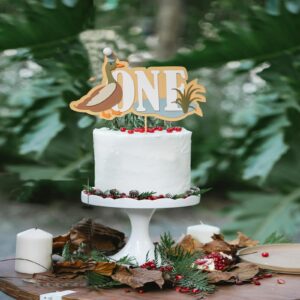 One Lucky Mallard Duck Cake Topper,Mallard 1st Birthday Decoration,Little Duck Hunter Party Decor,Mallard Duck Birthday Party Supplies,Duck Hunting Theme,Lucky Baby Shower Cake Tooper