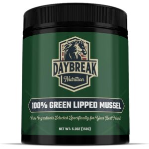 pure green lipped mussel powder for dogs and cats - 100% new zealand green lipped mussels - anti inflammatory supplement & vitamins to help your pet deal with arthritis, joint pain relief - 150 grams