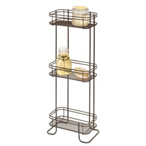 idesign 3-tier bathroom shelf, matte black