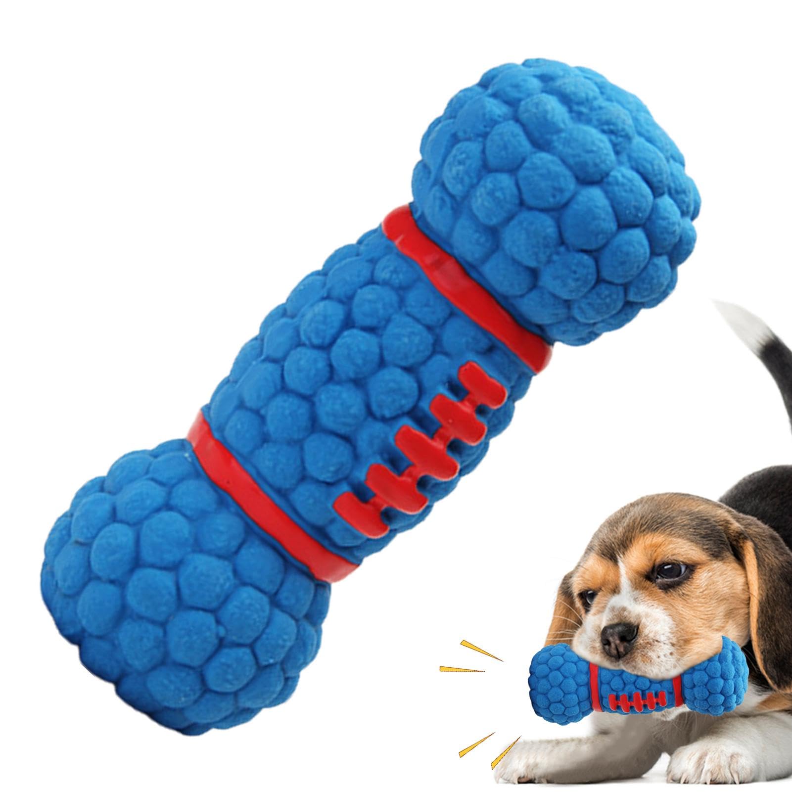 Generic Squeaky Dog Toy - Stuff Free Pet Chew Toy, Sound Dog Toy | Flexible Teething Toy for Dogs with Squeaker, Promoting Pet Dentals Health for Chew Breeds Squeaks Stimulated Puppies Dogs, Blue