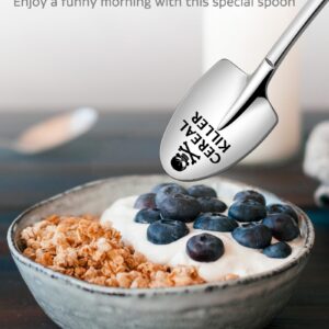 Funny Christmas Gifts for Men Stocking Stuffers, Mens Birthday Gifts for Him, Boyfriend, Husband, Unique Gifts for Dad, Grandpa, Gag Gifts Cereal Killer Spoon