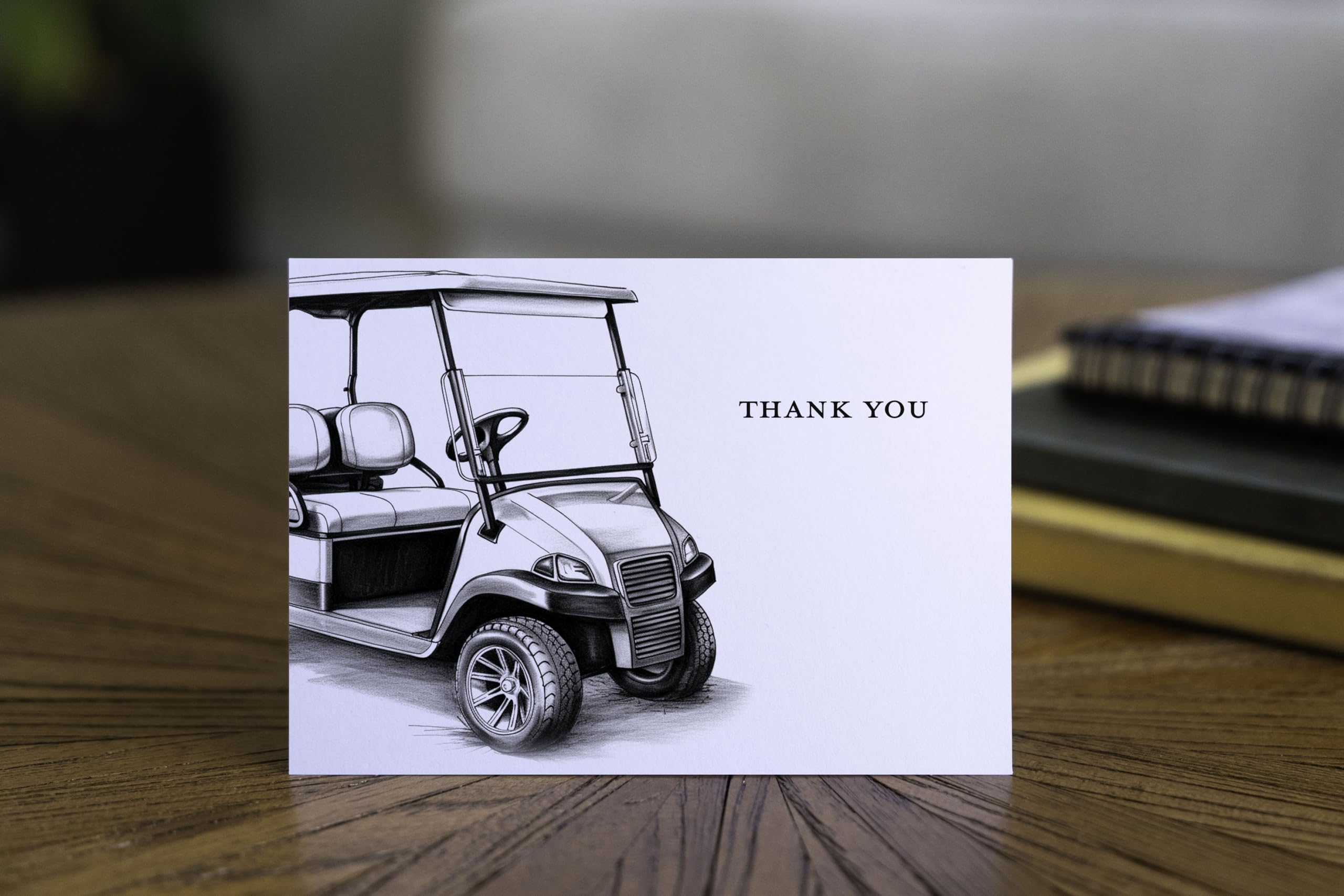 Golf Thank You Cards - Stationary Set - 24 Cards with Envelopes - Gifts for Golfers (Thank You Version)