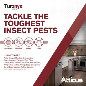 Turonyx Ultra FX Insecticide (240 mL) by Atticus – Compare to The Leading Brand – Pest Control for Indoor and Outdoor Use – Ants, Beetles, Roaches, Spiders, Fleas, Flies, Ticks