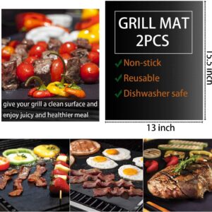 Personalized 34pc BBQ Grill Accessories Set with Thermometer - Father's Day Gift - Personalized Heavy Duty Stainless Steel Grill Set in Case - House Warming Gift