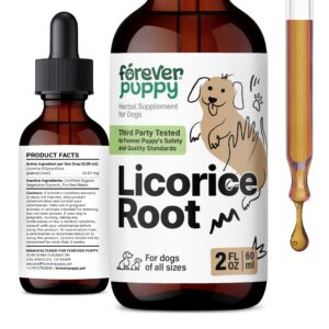 licorice root tincture for dogs - respiratory health supplements - lung support drops for pets - liquid dog vitamins and supplements for lung detox & cleanse - no preservatives - 2 oz