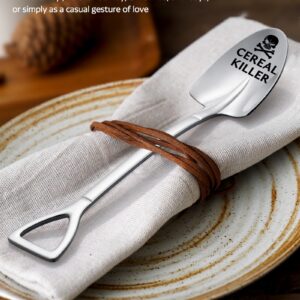 Funny Christmas Gifts for Men Stocking Stuffers, Mens Birthday Gifts for Him, Boyfriend, Husband, Unique Gifts for Dad, Grandpa, Gag Gifts Cereal Killer Spoon