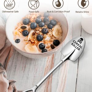 Funny Christmas Gifts for Men Stocking Stuffers, Mens Birthday Gifts for Him, Boyfriend, Husband, Unique Gifts for Dad, Grandpa, Gag Gifts Cereal Killer Spoon