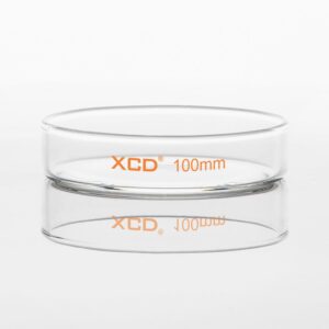 XCD Glass Petri Dishes, 10 Pack Borosilicate Glass Cell Culture Dishes Autoclavable Lab Dishes with Clear Lid for Laboratory Use, 100x20 mm